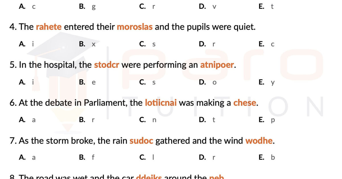 Kent 11+ Worksheets - Paro Tuition